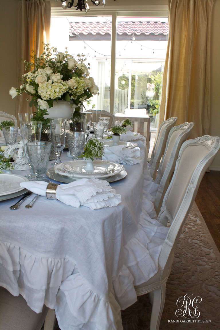 White Easter Tablescape - Randi Garrett Design