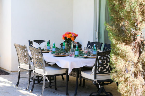 bloggers patio party summer tablescape