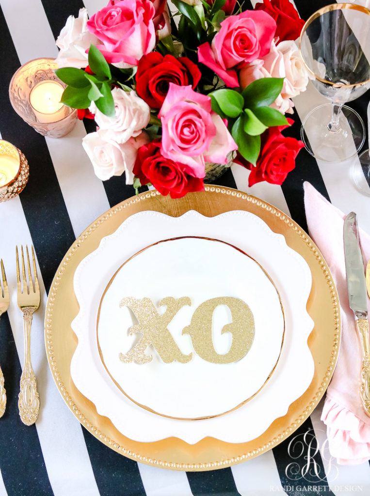 Chic Galentine's Day Table for Valentine's Day - Randi Garrett Design