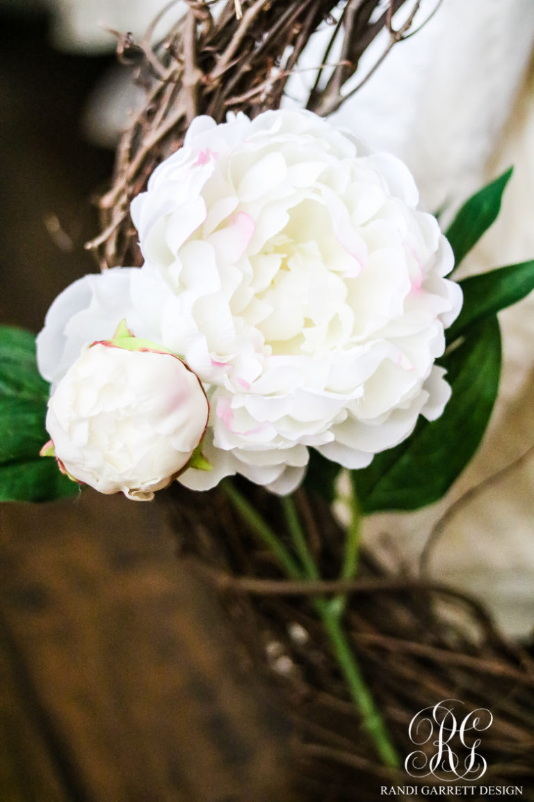 How to Make a Beautiful Peony and Cherry Blossom Spring Wreath - Randi ...