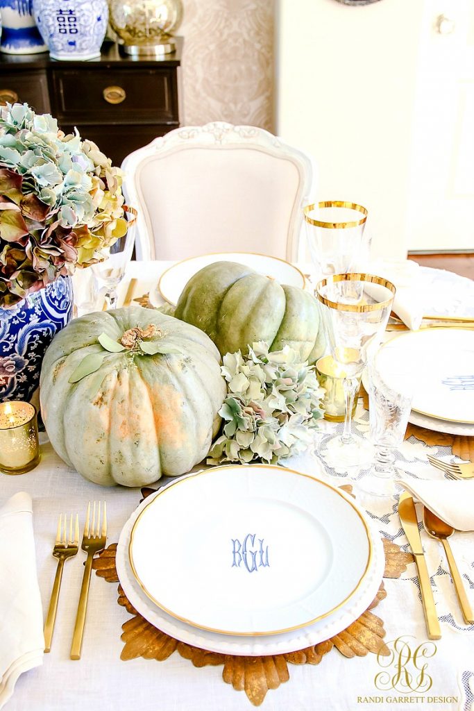 Elegant Heirloom Thanksgiving Table Scape - Randi Garrett Design