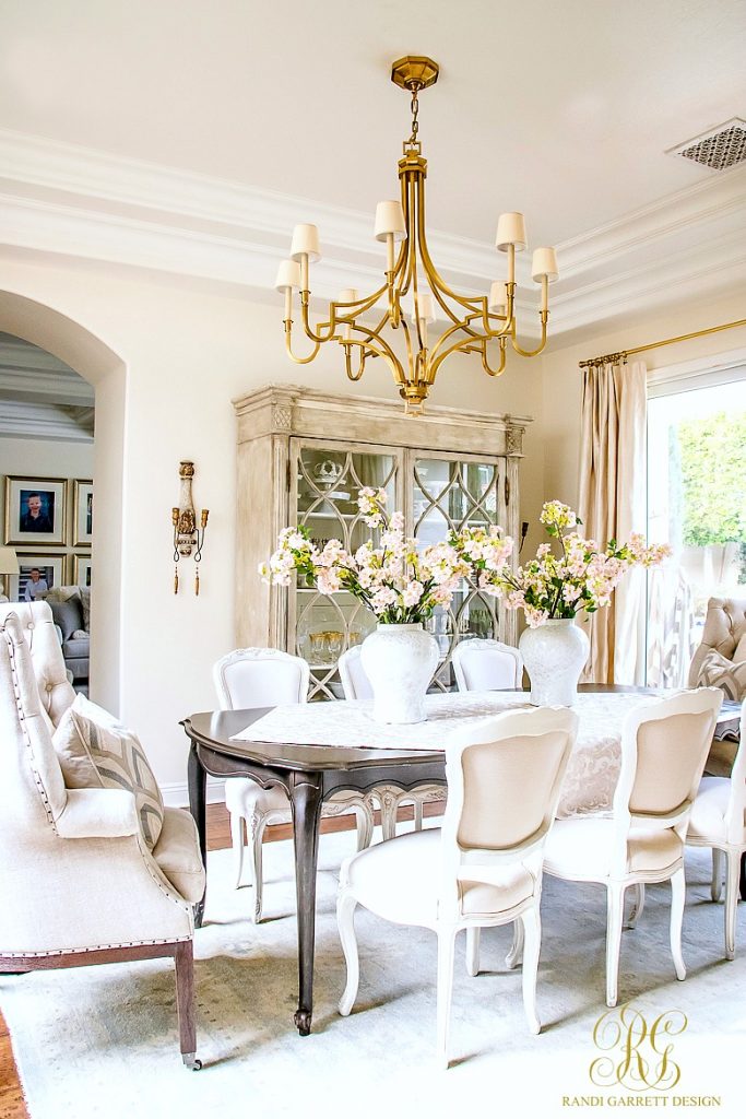 Glam Transitional Dining Room Reveal - Randi Garrett Design