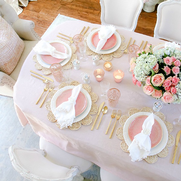 Blush Table for Easter or Spring - Randi Garrett Design