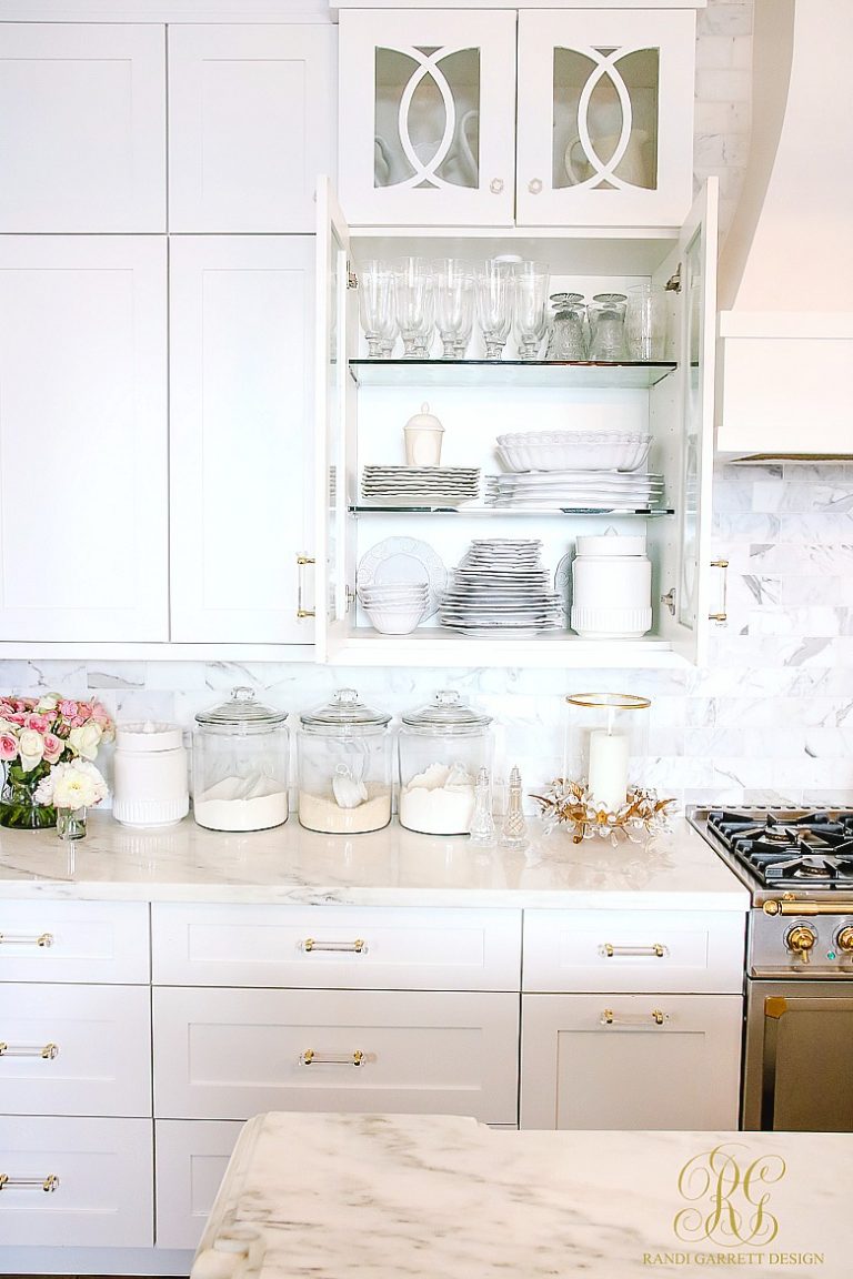 Spring Cleaning Dish Cabinet Organizing Tips - Randi Garrett Design