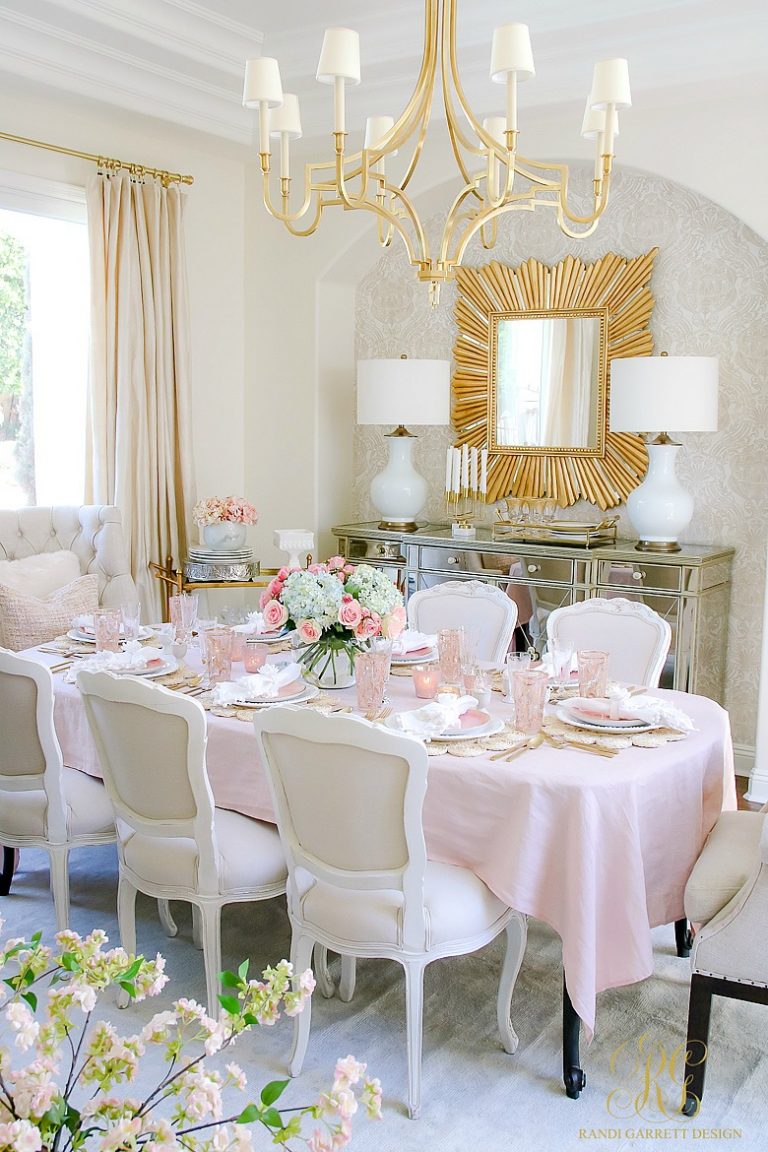 Blush Table for Easter or Spring - Randi Garrett Design