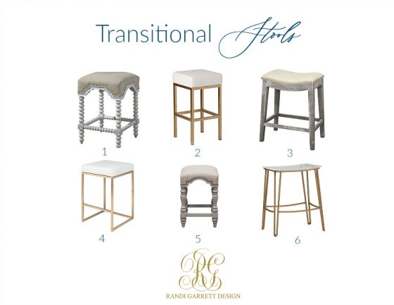 Transitional Barstools I Know you Will Love - Randi Garrett Design