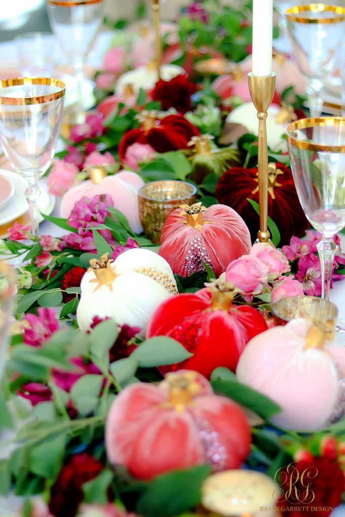 Elegant Pink and Gold Thanksgiving Table - Randi Garrett Design