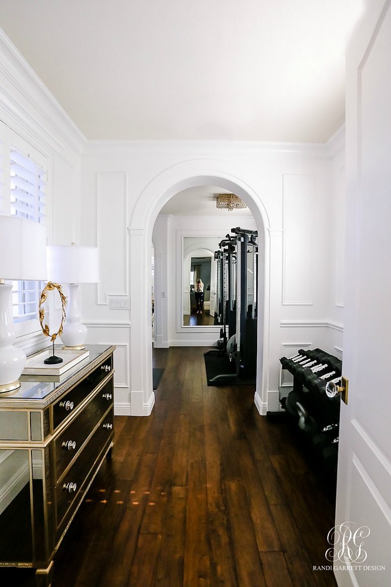 Glam Home Gym Reveal - Randi Garrett Design