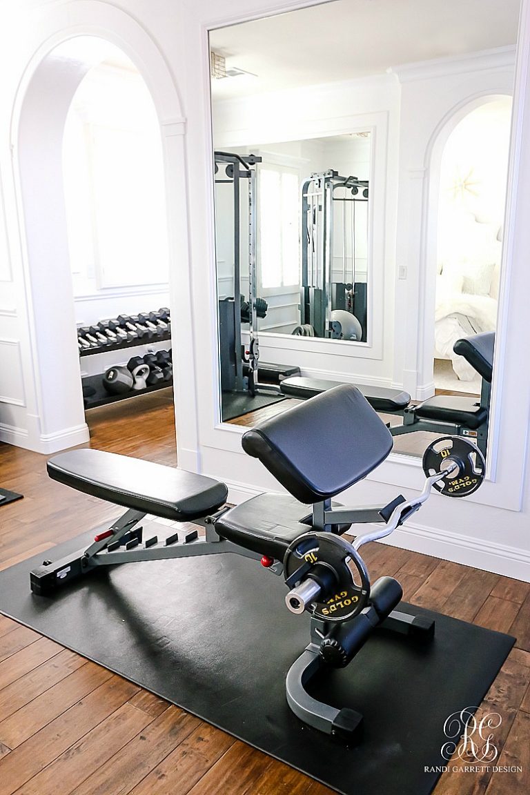 Glam Home Gym Reveal - Randi Garrett Design