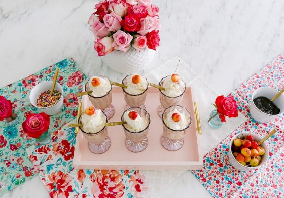 Back to School Ice Cream Sundae Bar - Randi Garrett Design