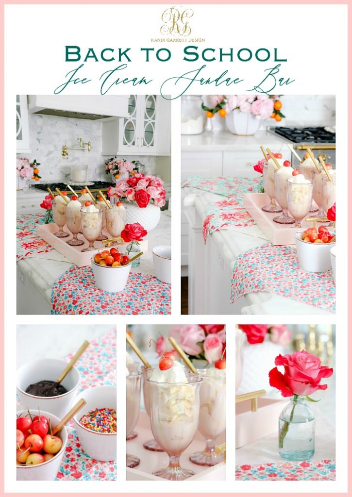 Back to School Ice Cream Sundae Bar - Randi Garrett Design