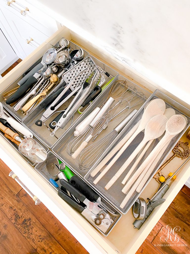 Kitchen Drawer Organizing Tips - Randi Garrett Design