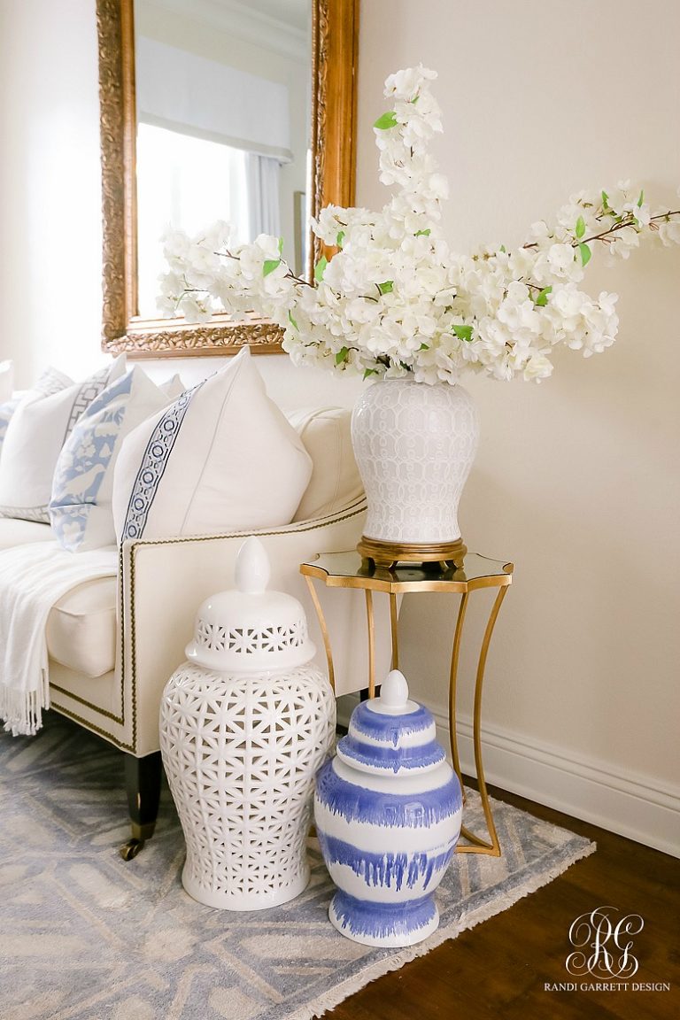 Simple Spring Faux Floral Arrangements - Randi Garrett Design