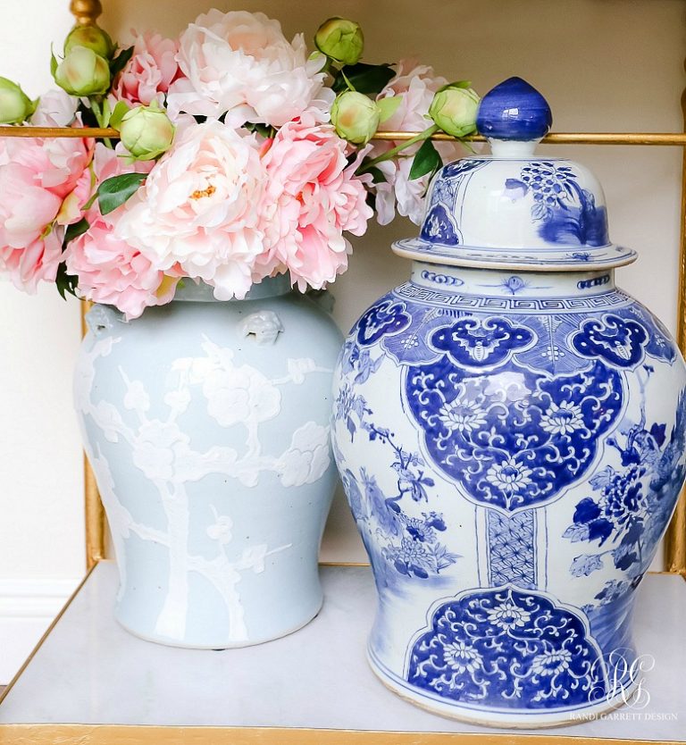 Simple Spring Faux Floral Arrangements - Randi Garrett Design