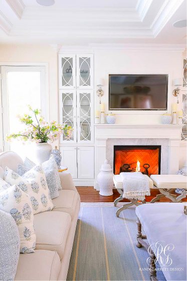 Relaxing Blue + White Spring Home Tour - Randi Garrett Design