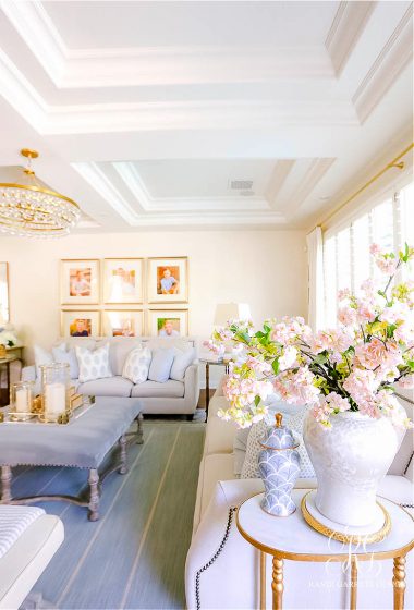 Relaxing Blue + White Spring Home Tour - Randi Garrett Design