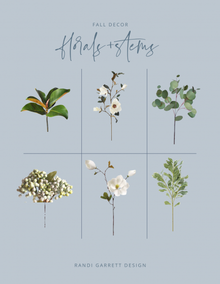 Blue + Green Fall Decor Ideas - Randi Garrett Design