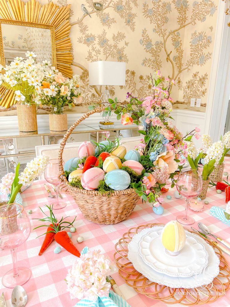 Velvet Egg Easter Table - Randi Garrett Design