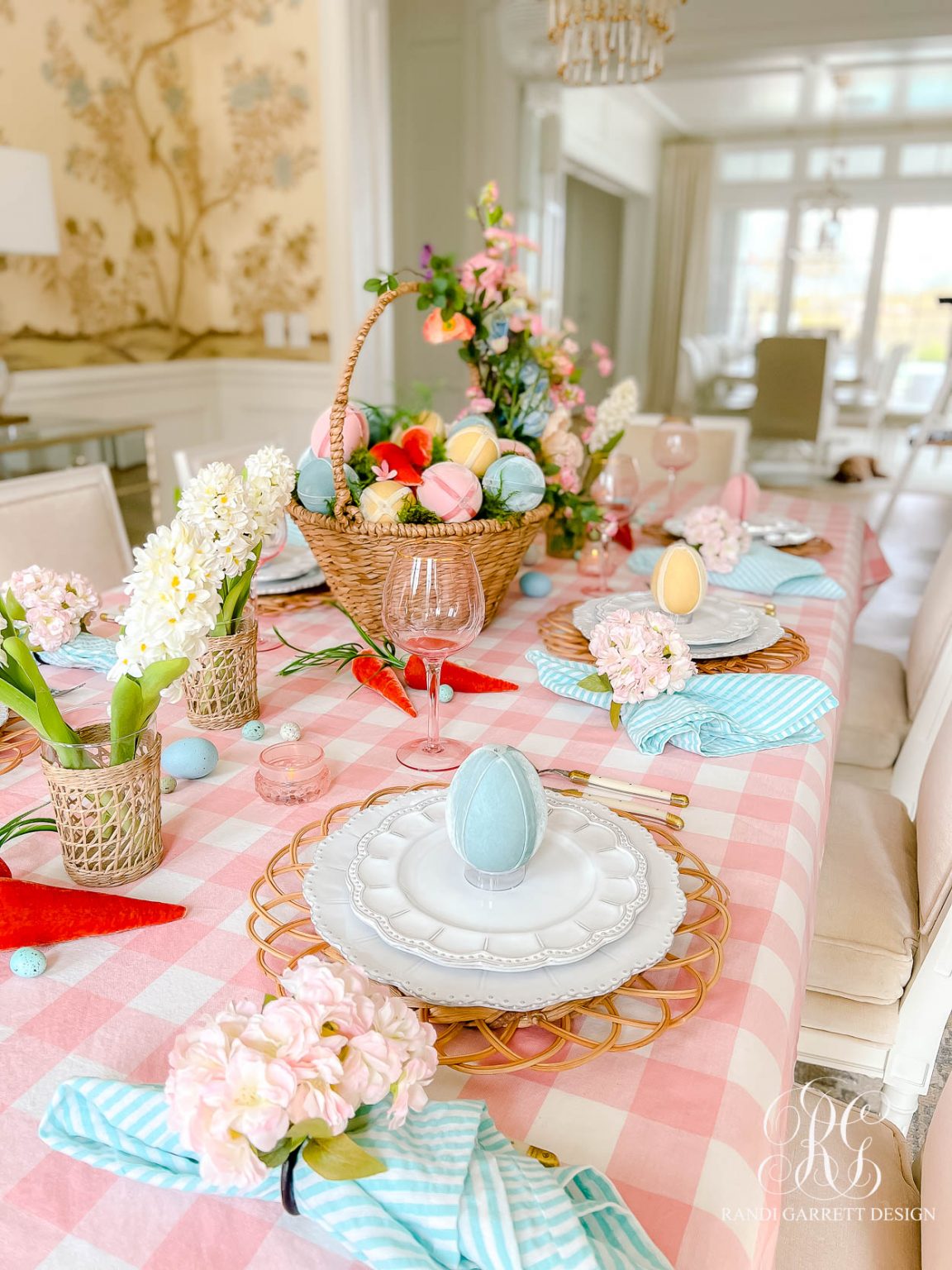 Velvet Egg Easter Table - Randi Garrett Design