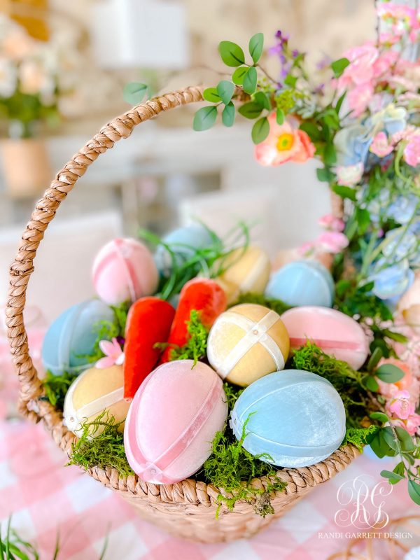 Velvet Egg Easter Table - Randi Garrett Design
