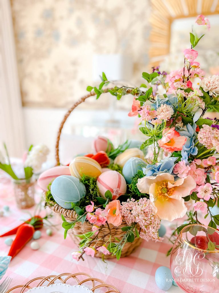 Velvet Egg Easter Table - Randi Garrett Design