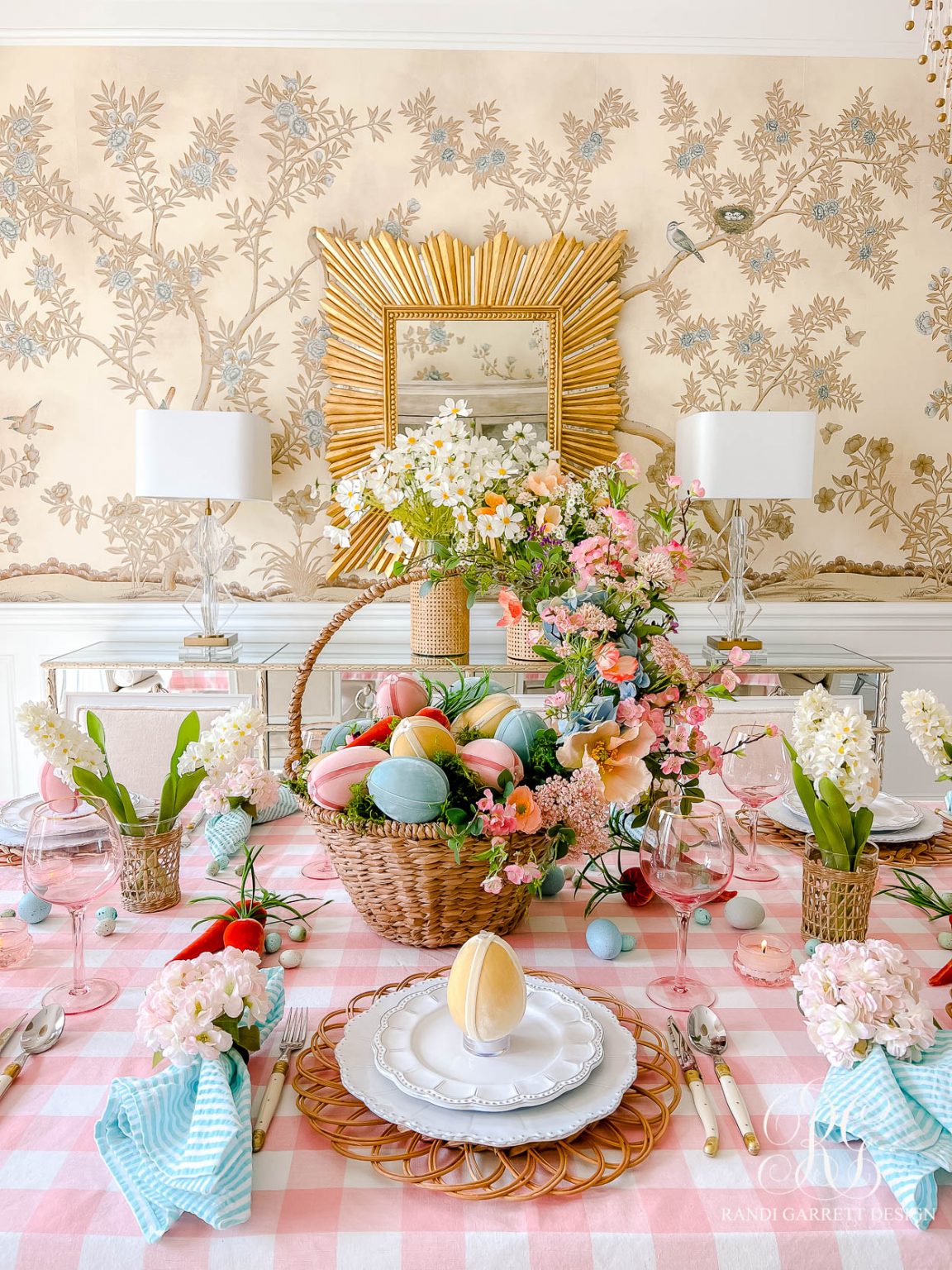 Velvet Egg Easter Table - Randi Garrett Design