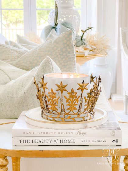 Luxe Fall Family Room Decor - Randi Garrett Design
