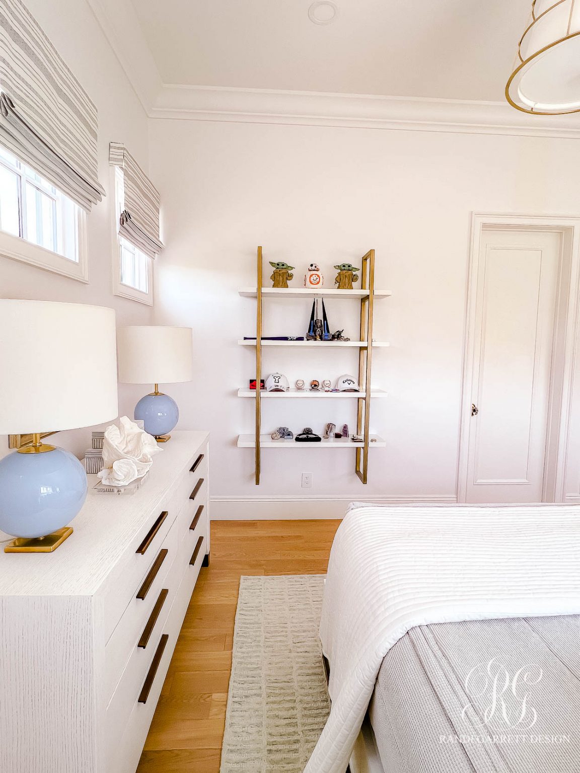 Transitional Coastal Teen Boy Bedroom - Randi Garrett Design