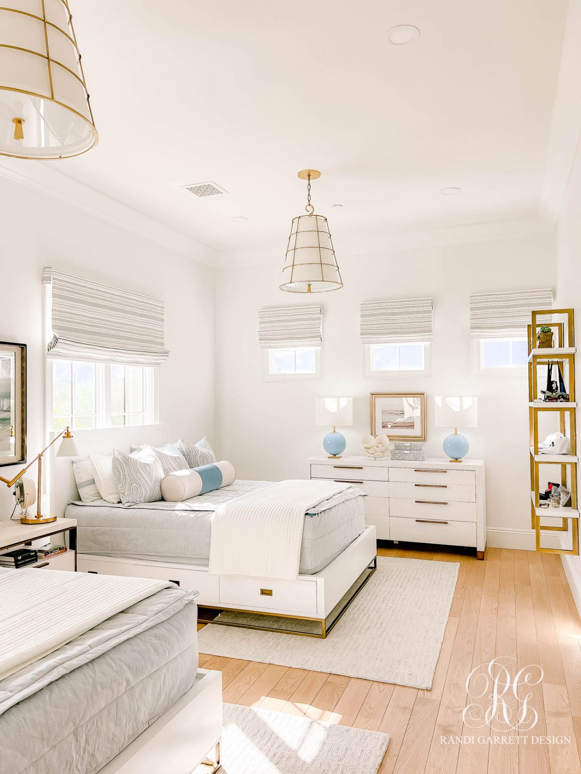 Transitional Coastal Teen Boy Bedroom - Randi Garrett Design