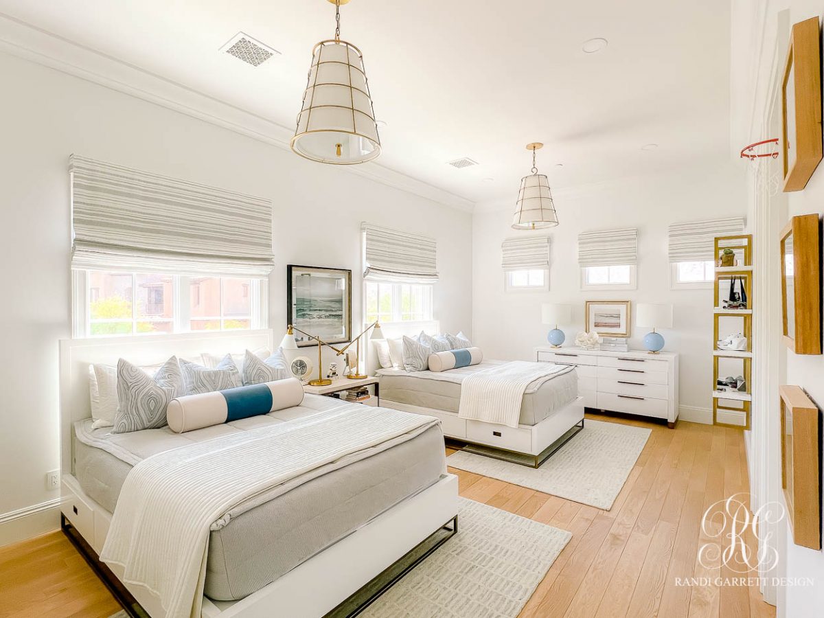 Transitional Coastal Teen Boy Bedroom - Randi Garrett Design