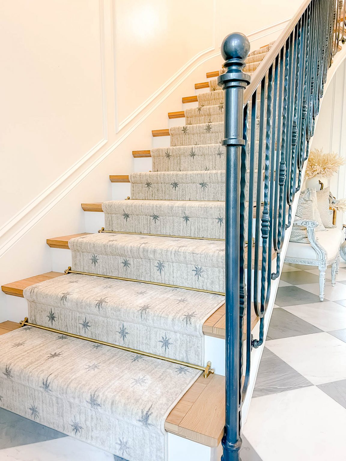 Custom Stair Runner Reveal - Randi Garrett Design