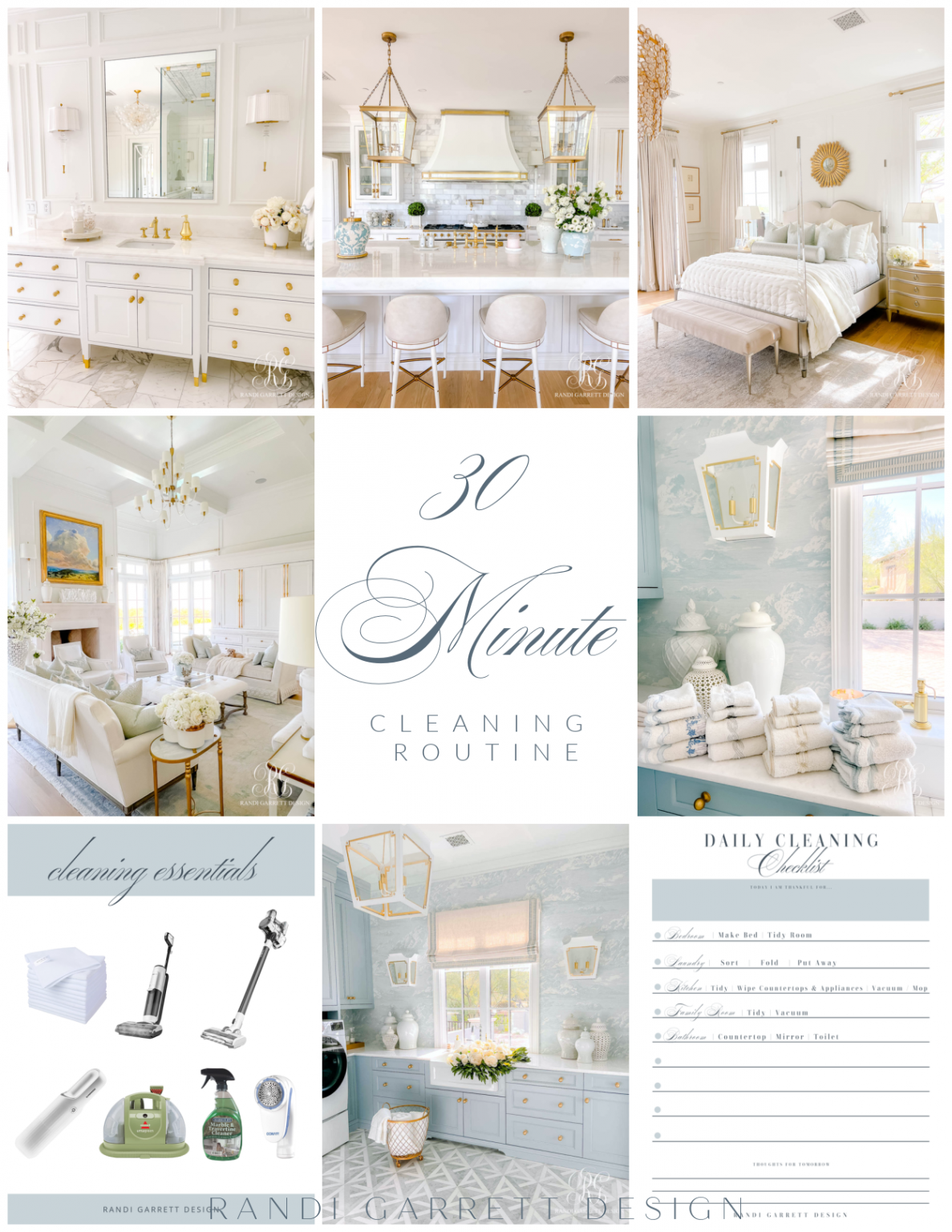 My 30 Minute Daily Cleaning Routine - Randi Garrett Design