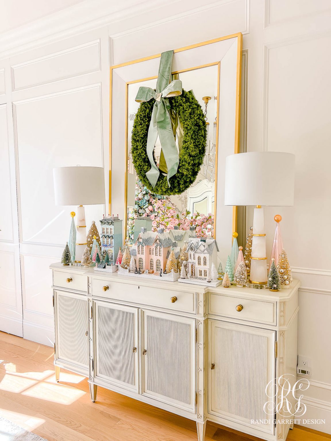 Parisian Inspired Christmas Tree + Home Office - Randi Garrett Design