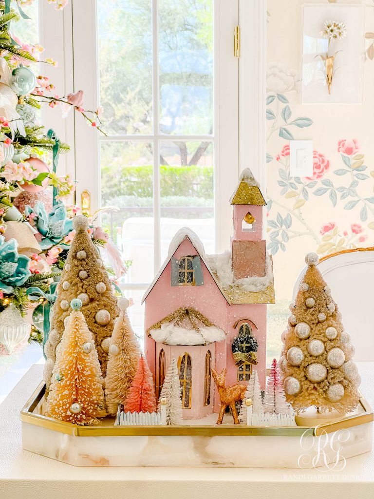 Parisian Inspired Christmas Tree + Home Office - Randi Garrett Design