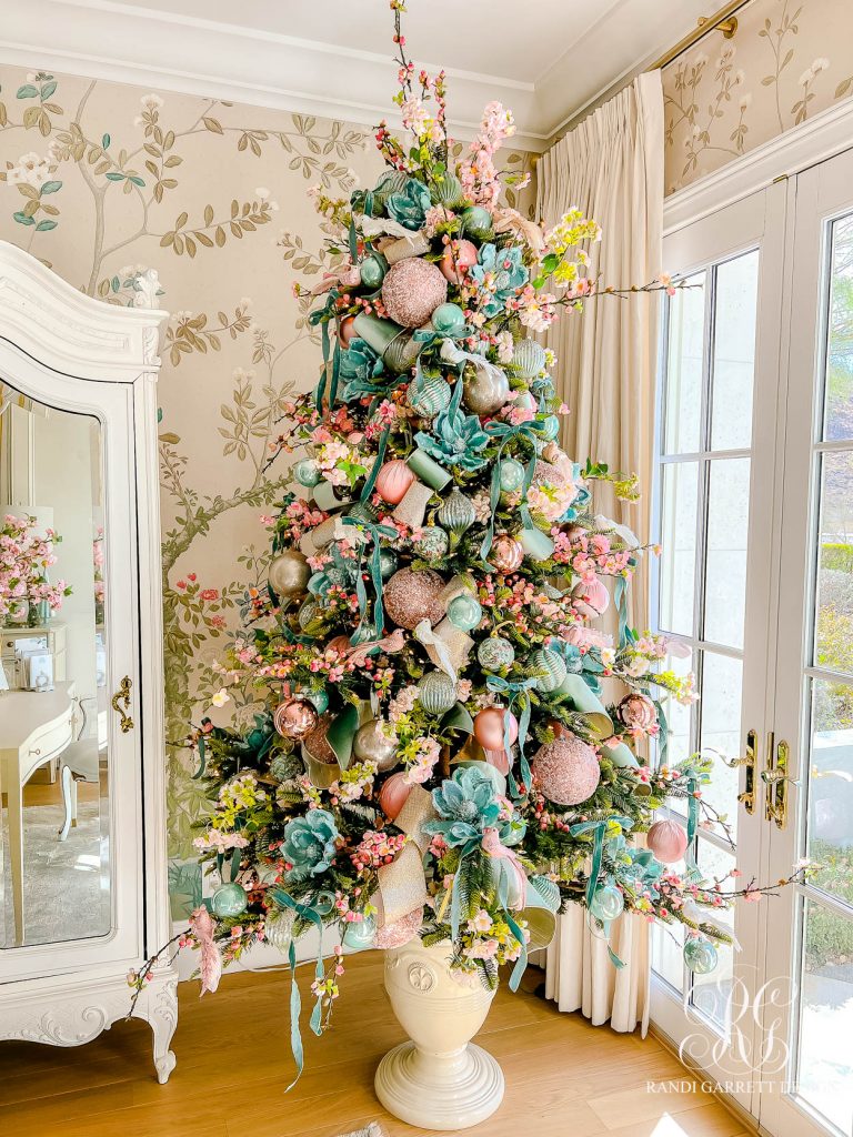 Parisian Inspired Christmas Tree + Home Office - Randi Garrett Design