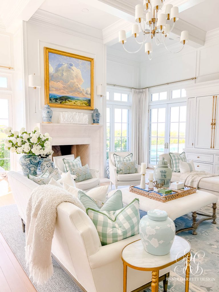 A Light & Fresh Summer Family Room Refresh - Randi Garrett Design